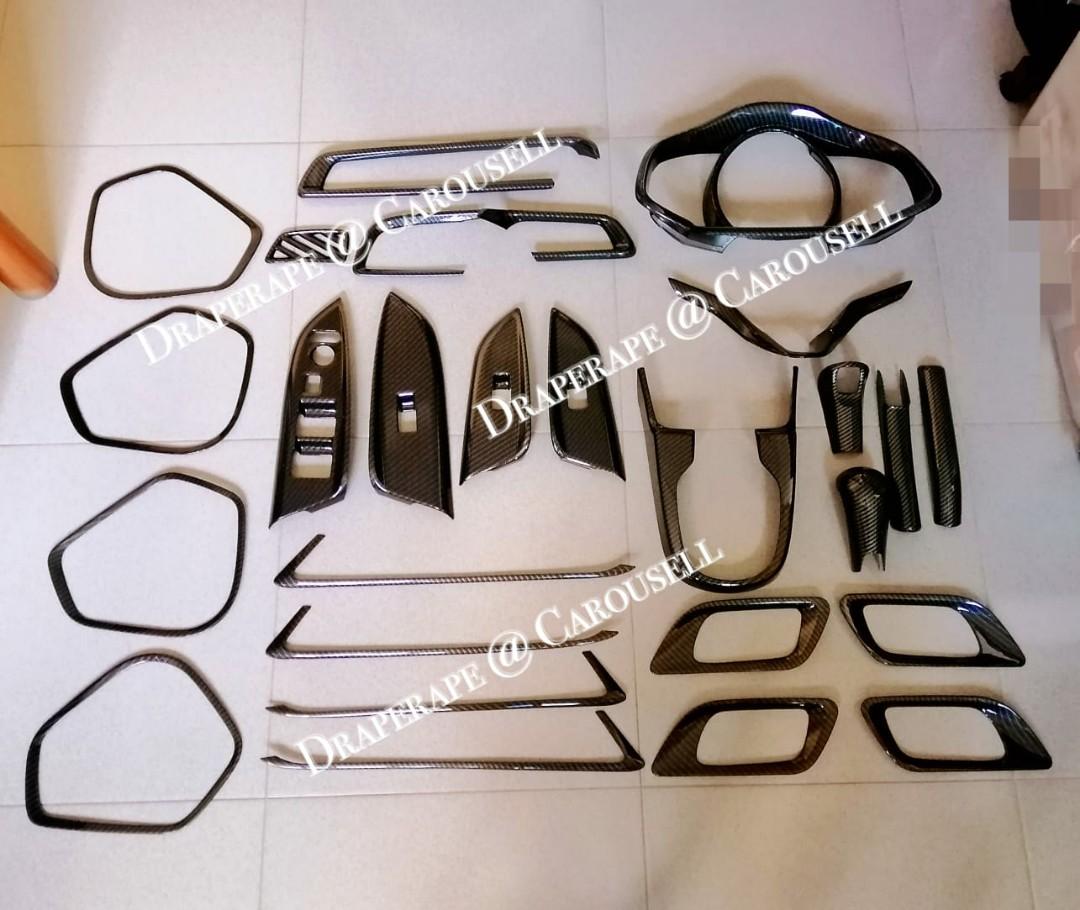 Honda Jazz Fit GK GK3 GK5 Full Carbon Fiber Interior Set, Car ...
