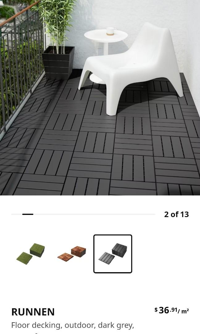 Ikea Runnen Floor Decking - last set available, Furniture & Home Living ...