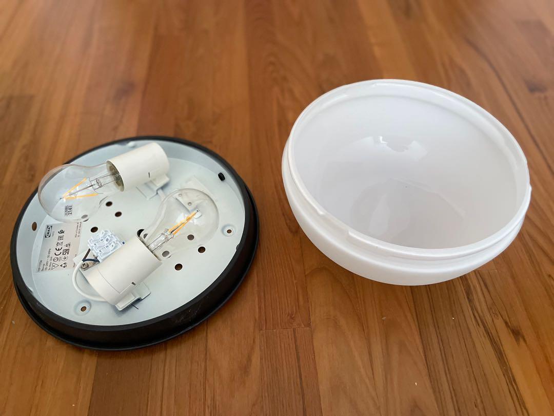 IKEA SKURUP Ceiling/wall lamp, Furniture & Home Living, Lighting & Fans ...