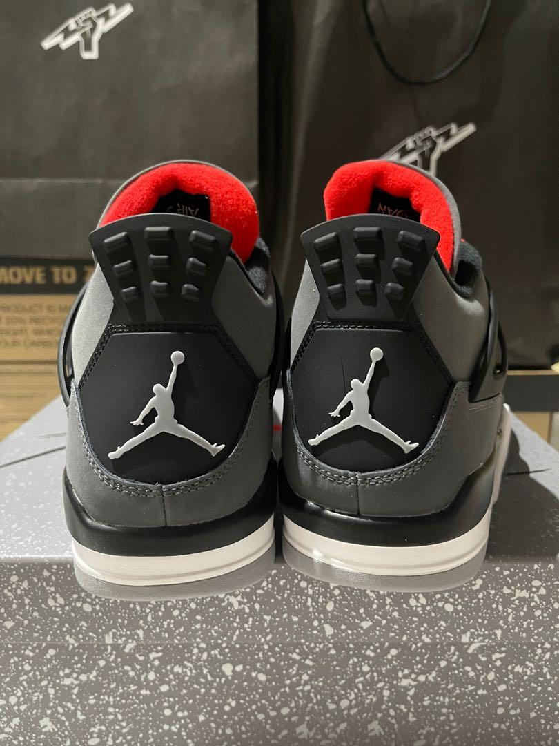 Jordan 4 infrared, Men's Fashion, Footwear, Sneakers on Carousell