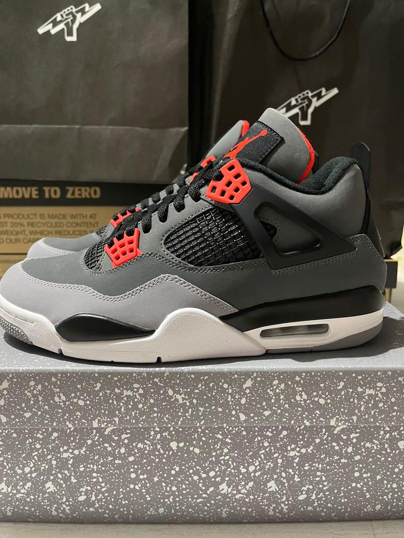 Jordan 4 infrared, Men's Fashion, Footwear, Sneakers on Carousell