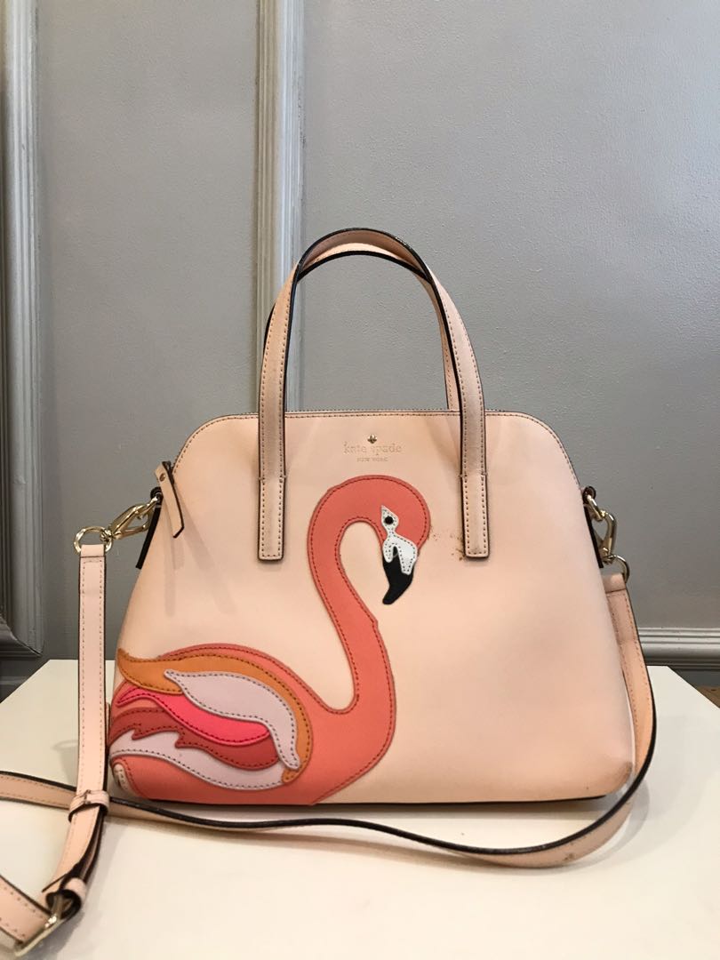 Kate Spade New York Flamingo Maise Satchel, Luxury, Bags & Wallets on ...