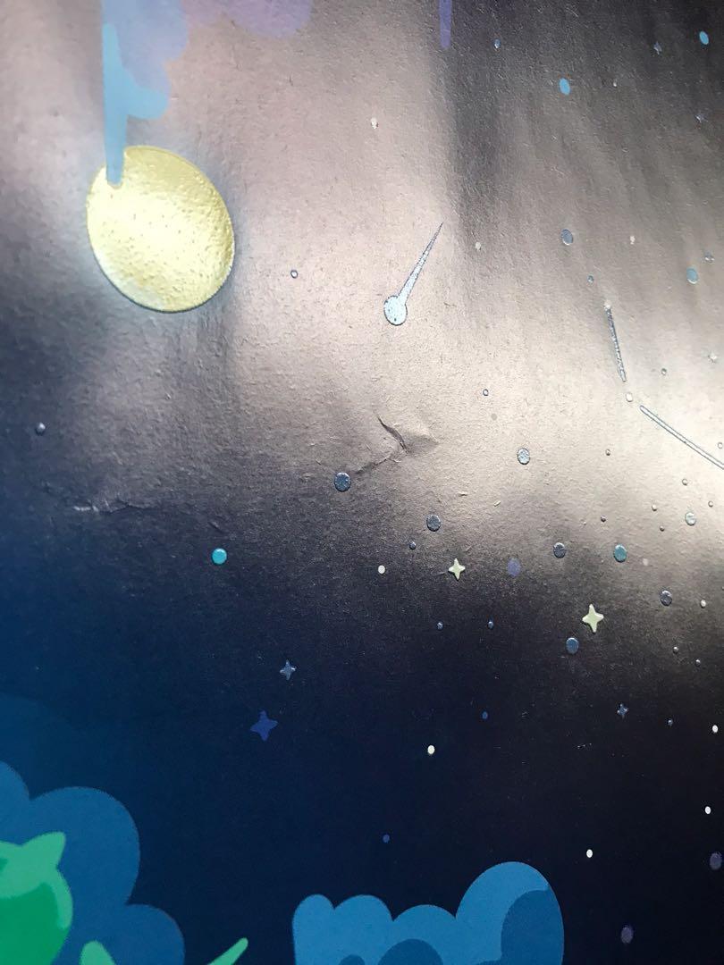 Kurzgesagt World Map & Starry Night Poster, Hobbies & Toys, Stationery ...