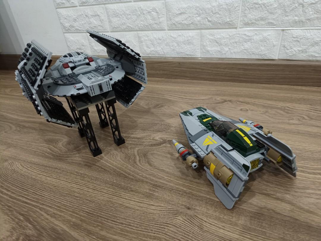 Lego 75150 star wars darth vader's Tie advanced vs A wing starfighter ...