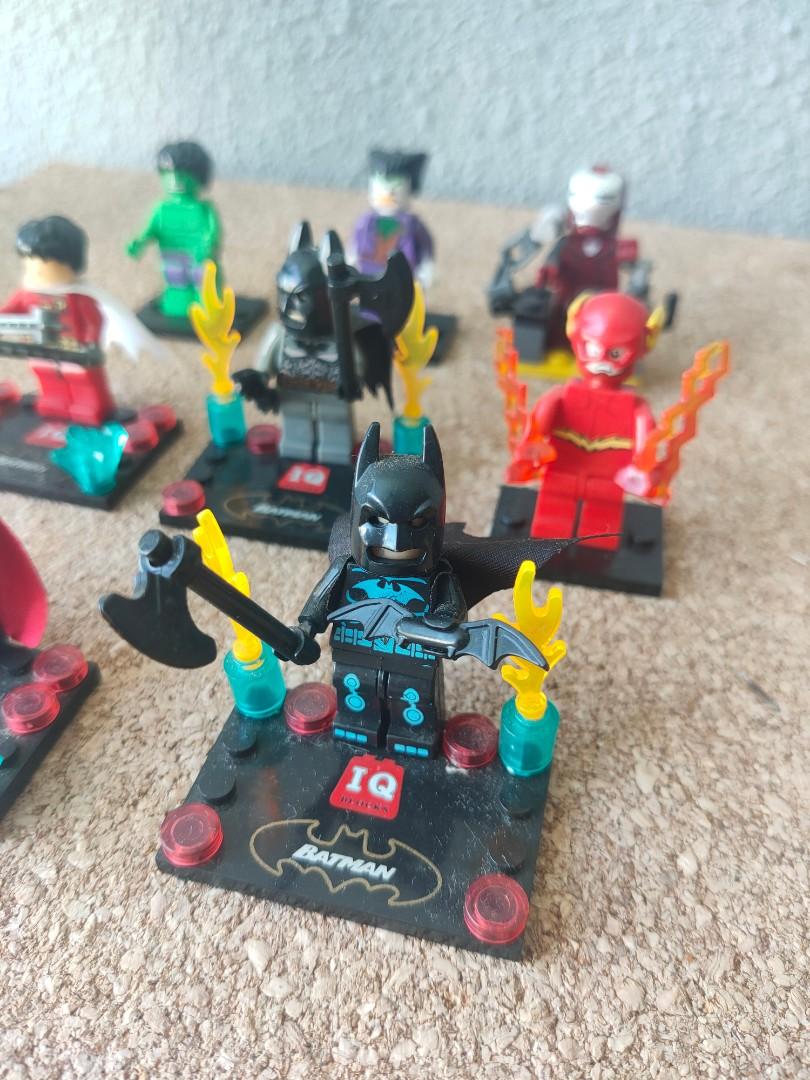 LEGO IQ blocks superhero Batman Superman joker flash robin hulk ironman ...