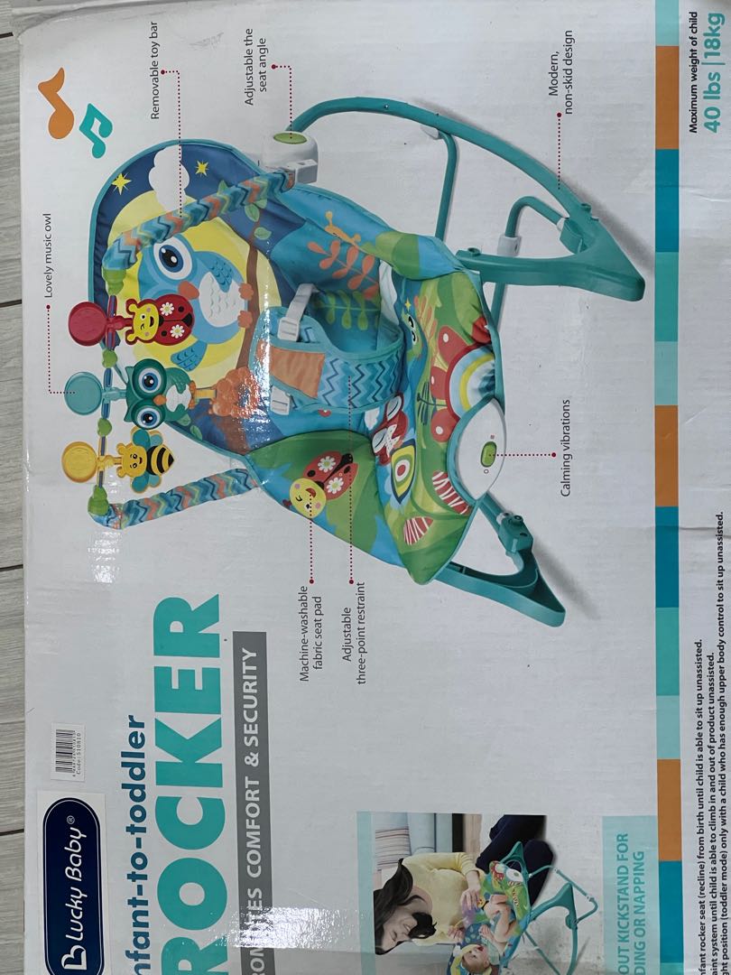 Lucky baby rocker, Babies & Kids, Infant Playtime on Carousell