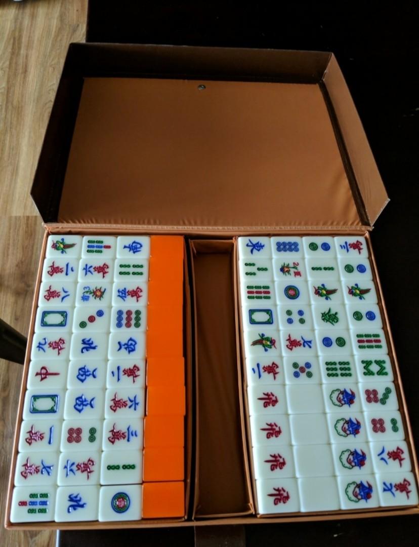 Mahjong A2 Beautiful Orange, Hobbies & Toys, Toys & Games on Carousell