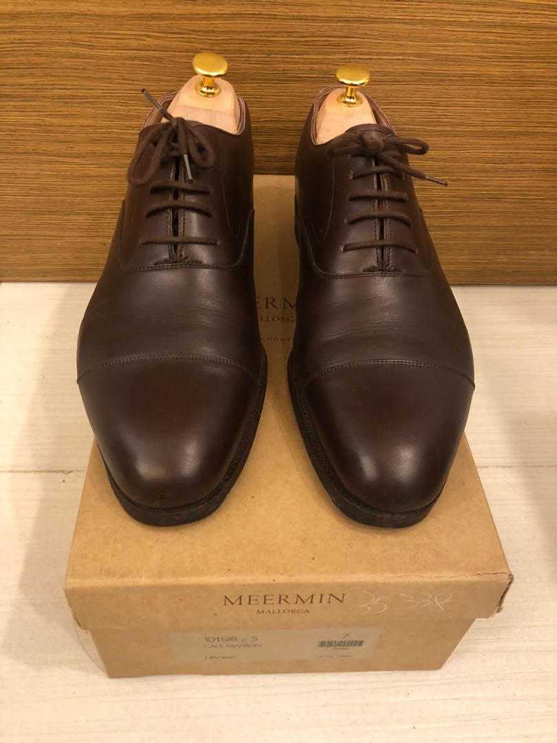Meermin cap toe toed Oxford leather shoes, 男裝, 鞋, 西裝鞋 - Carousell