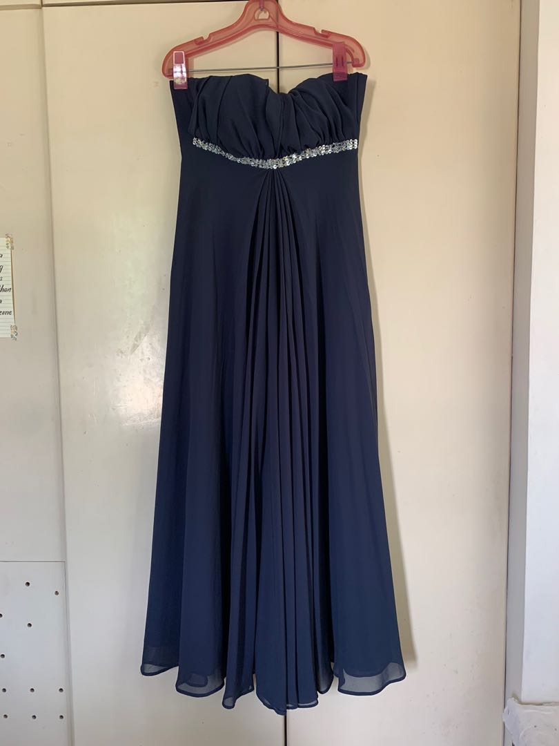 Midnight blue infinity gown, Women's Fashion, Dresses & Sets, Evening ...