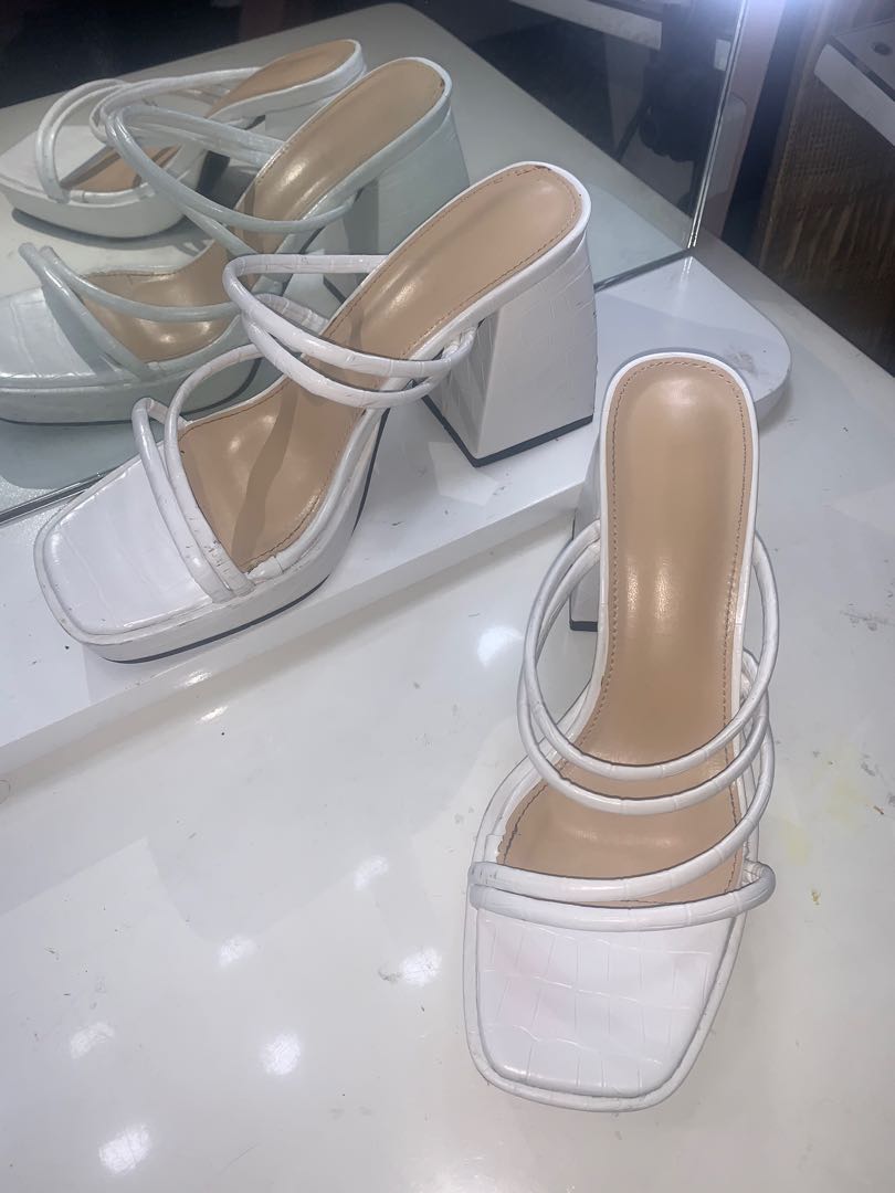 Minimalist Croc Embossed Sandal Mules, Women's Fashion, Footwear ...