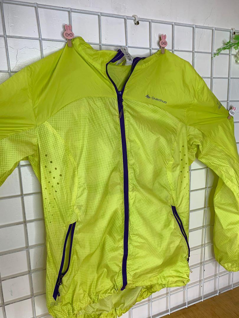 Neon Windbreaker Quechua, Women's Fashion, Coats, Jackets and Outerwear ...