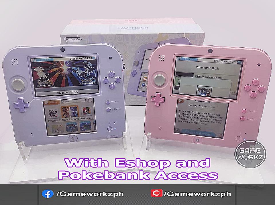 Nintendo 2DS Pink and Nintendo 2DS Lavender (Japan Exclusive Variants ...