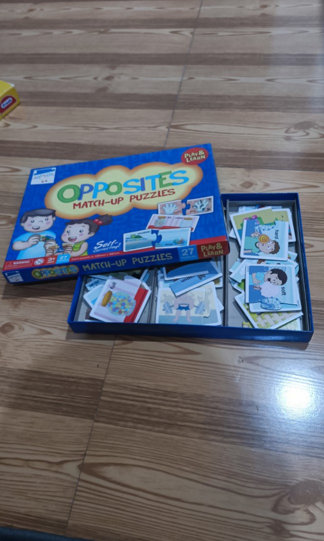 Opposites Match-up Puzzle, Hobbies & Toys, Toys & Games on Carousell
