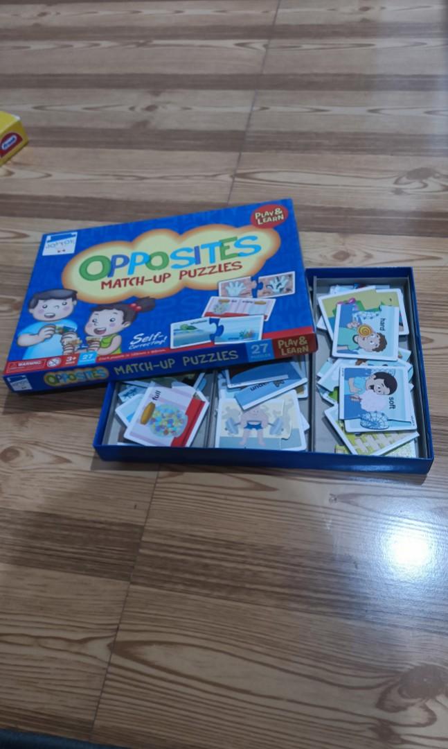 Opposites Match-up Puzzle, Hobbies & Toys, Toys & Games on Carousell