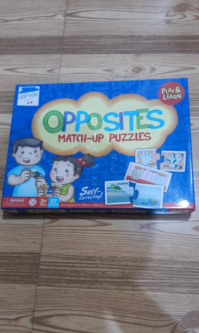 Opposites Match-up Puzzle, Hobbies & Toys, Toys & Games on Carousell