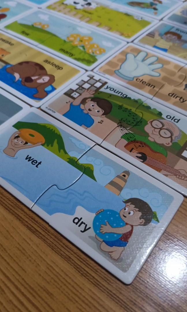 Opposites Match-up Puzzle, Hobbies & Toys, Toys & Games on Carousell