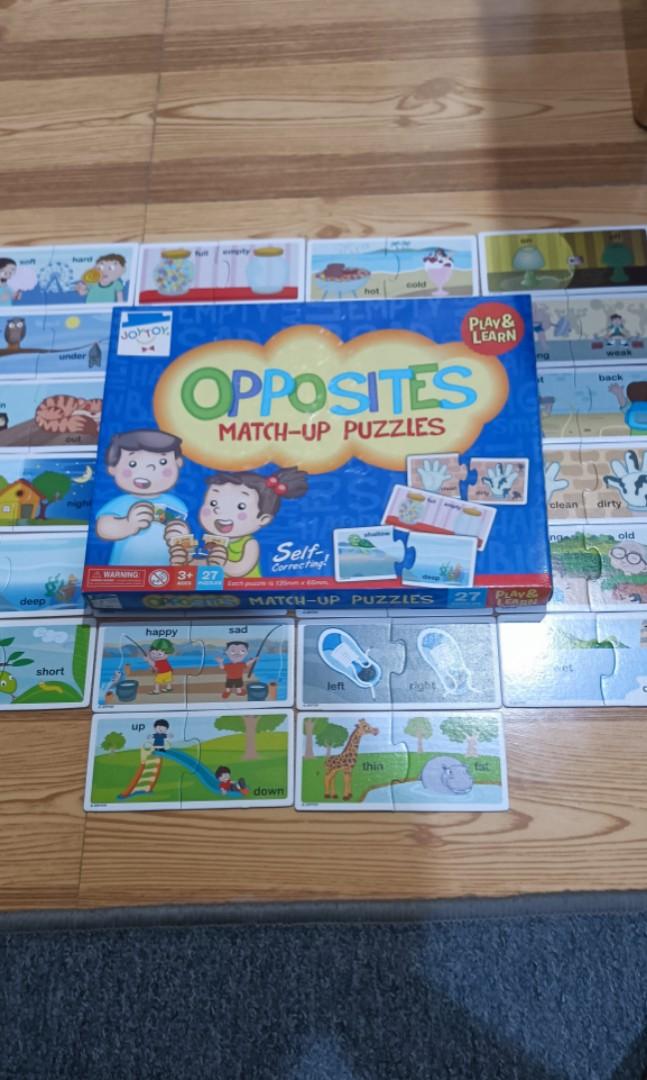 Opposites Match-up Puzzle, Hobbies & Toys, Toys & Games on Carousell