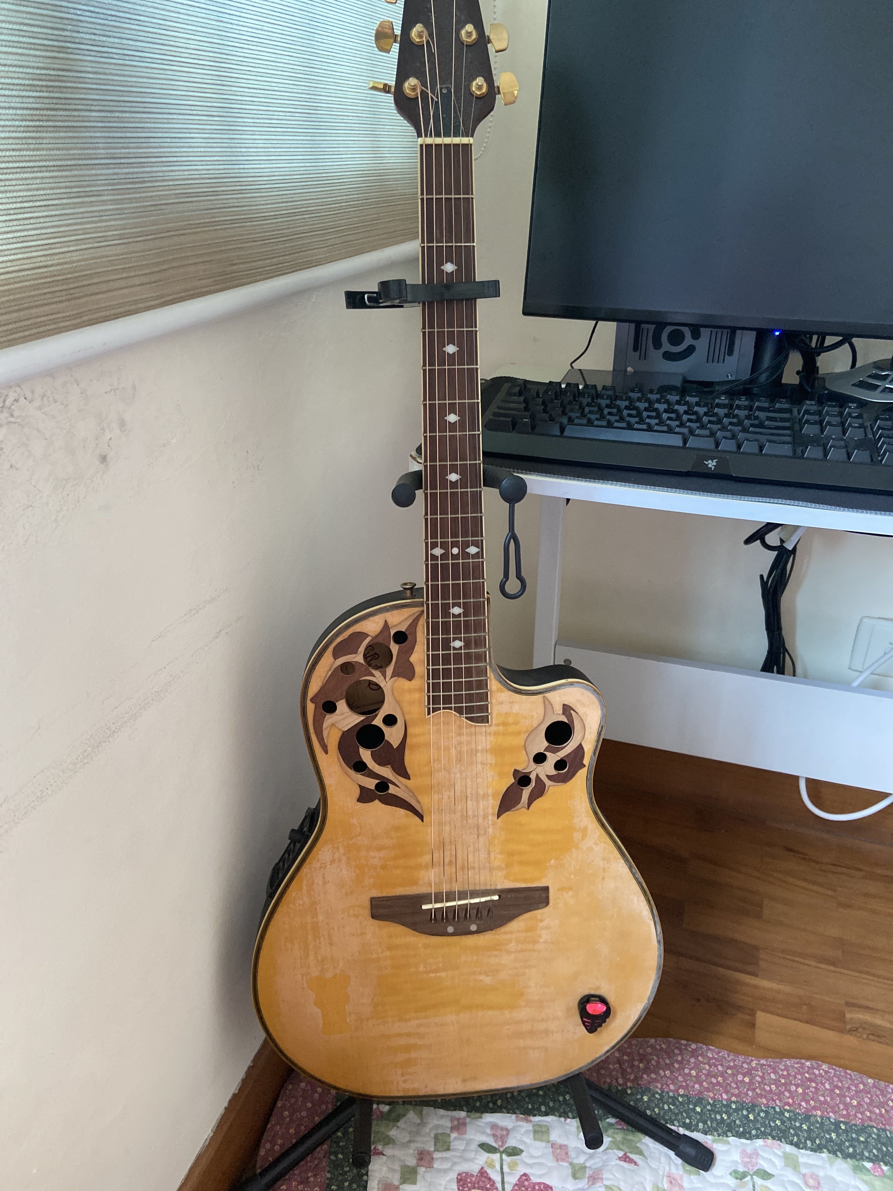 ovation grand acoustic guitar, Hobbies & Toys, Music & Media, Musical ...