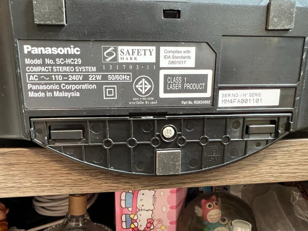 Panasonic sc-hc29 微型音響組合 cd usb hifi 藍芽機 player, 音響器材, Soundbar、揚聲器、藍牙 ...
