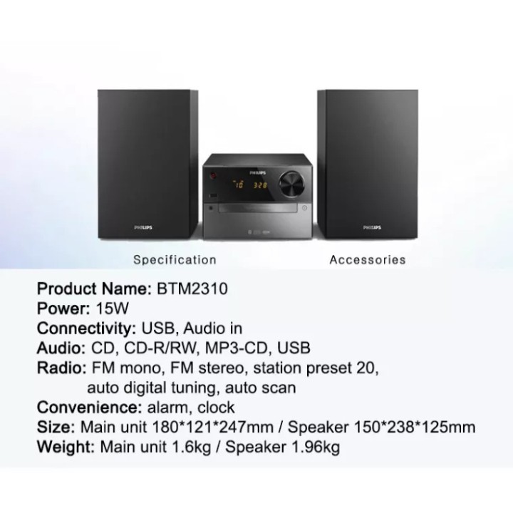 Philip micro music system, Audio, Soundbars, Speakers & Amplifiers on ...