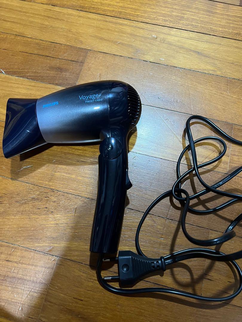 Philips Voyager Twist 1400 dual voltage travel hairdryer, Beauty ...