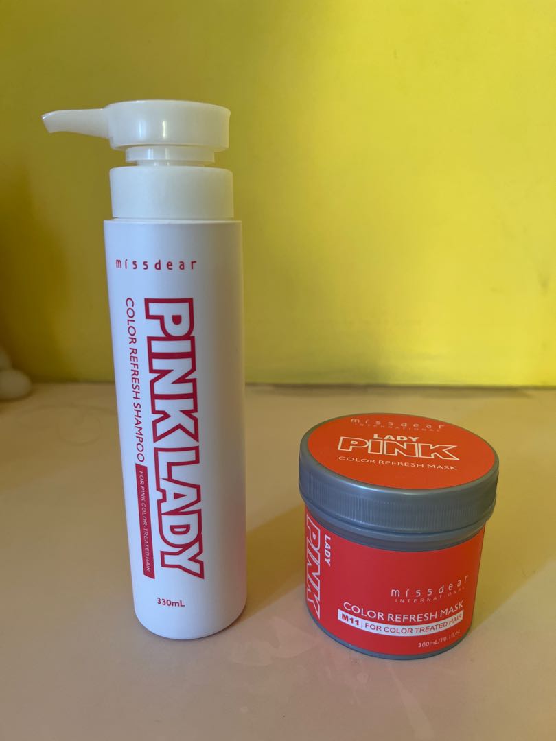 Pink Colour Depositing Shampoo and Mask - by missdear, Beauty ...