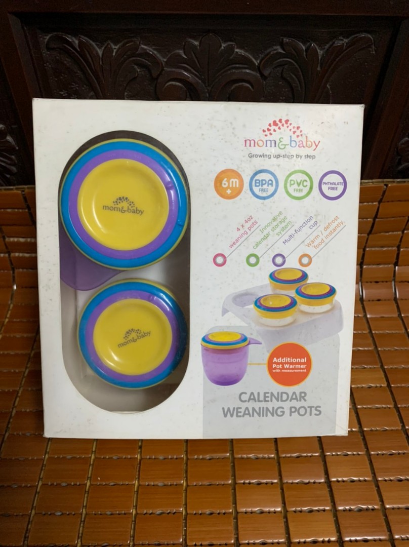 Preloved Mom&Baby Weaning Pots Set, Babies & Kids, Nursing & Feeding ...