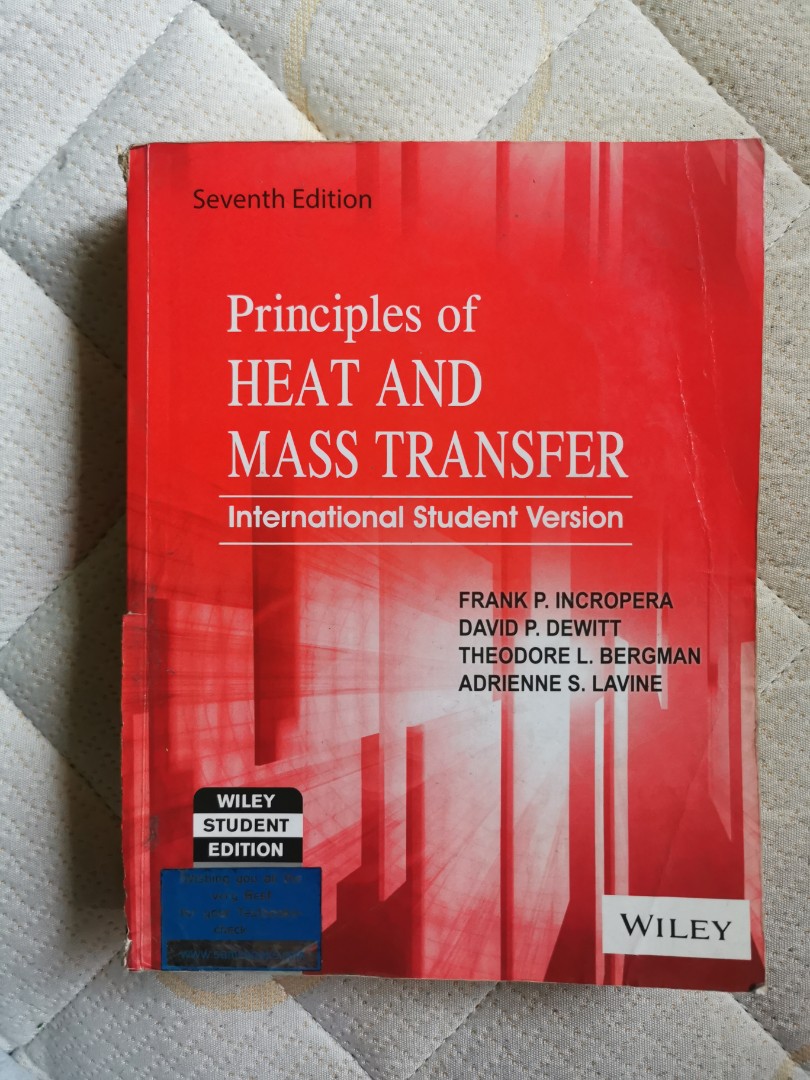 Principles of Heat and Mass Transfer, Hobbies & Toys, Books & Magazines ...