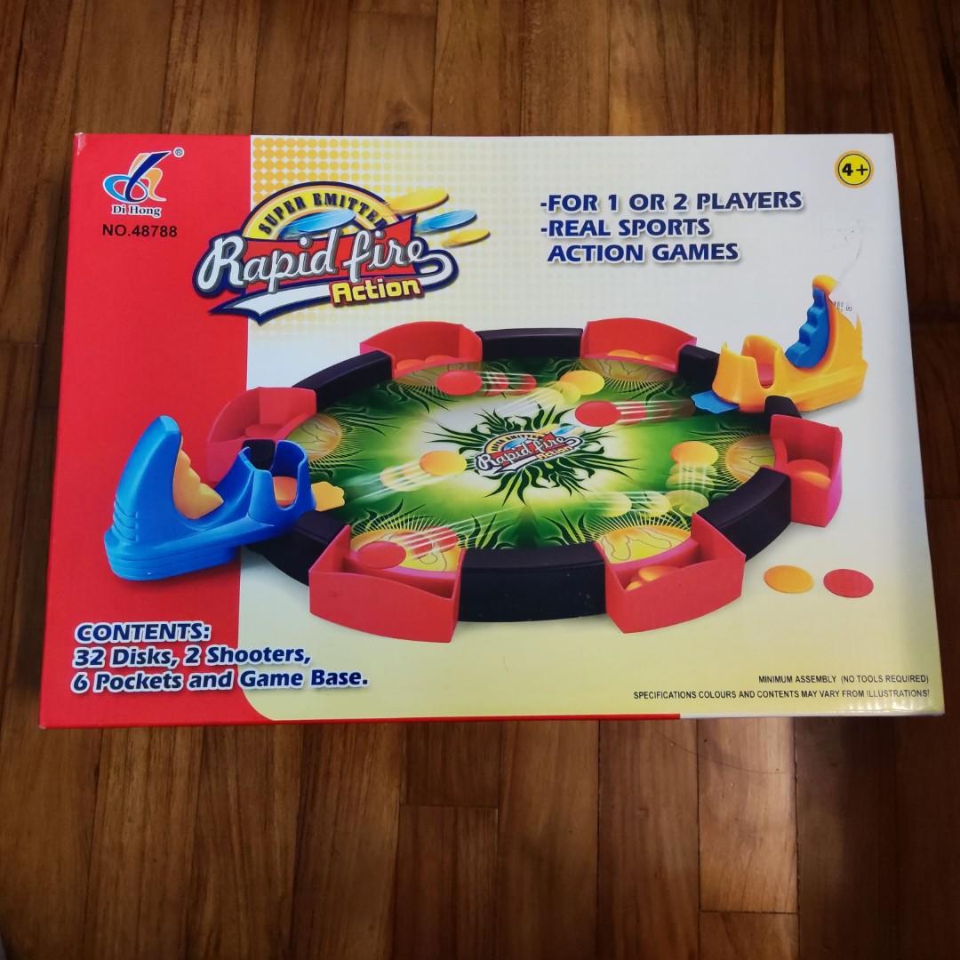 Rapid Fire Action 1 to 2 Player Disk Shooting Game, Hobbies & Toys ...