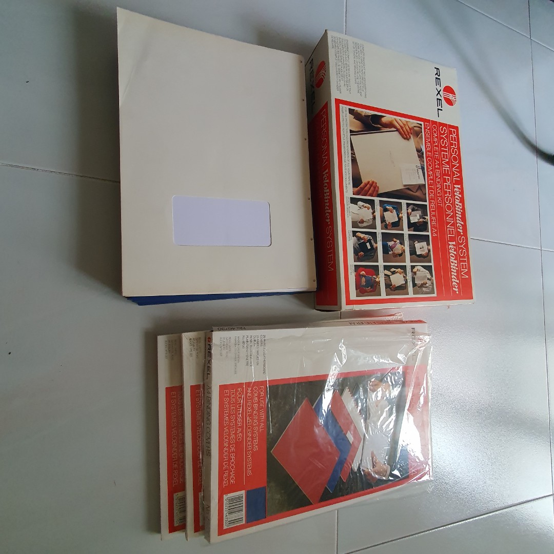 REXEL Brand. PERSONAL VeloBinder SYSTEM. COMPLETE A4 BINDING KIT ...