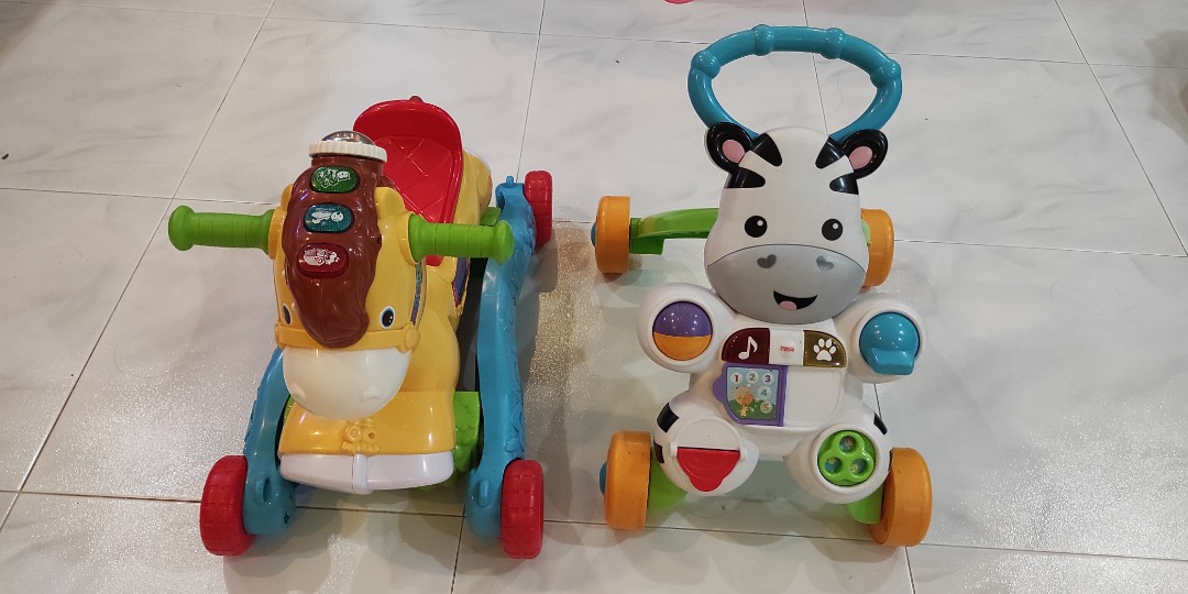Rocking Horse and Cow baby walker to donate, Babies & Kids, Infant ...