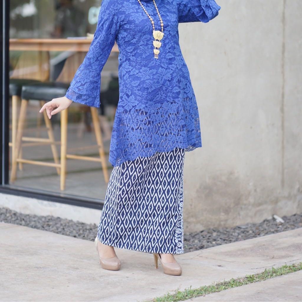 Rok Span Batik Motif Dayak Warna Merah Maroon, Fesyen Wanita, Pakaian ...