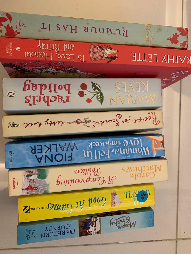 Romance chick flicks light-hearted Jill Mansell Marian Keyes Carole ...