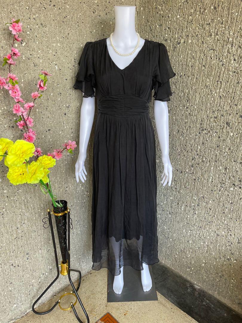 Sale! Ash Gray Chiffon Dress, Women's Fashion, Dresses & Sets, Dresses ...