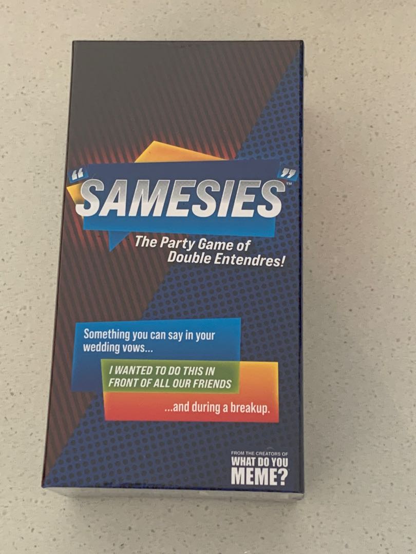 Samesies - Party Card Game of Double Entendres, Hobbies & Toys, Toys ...