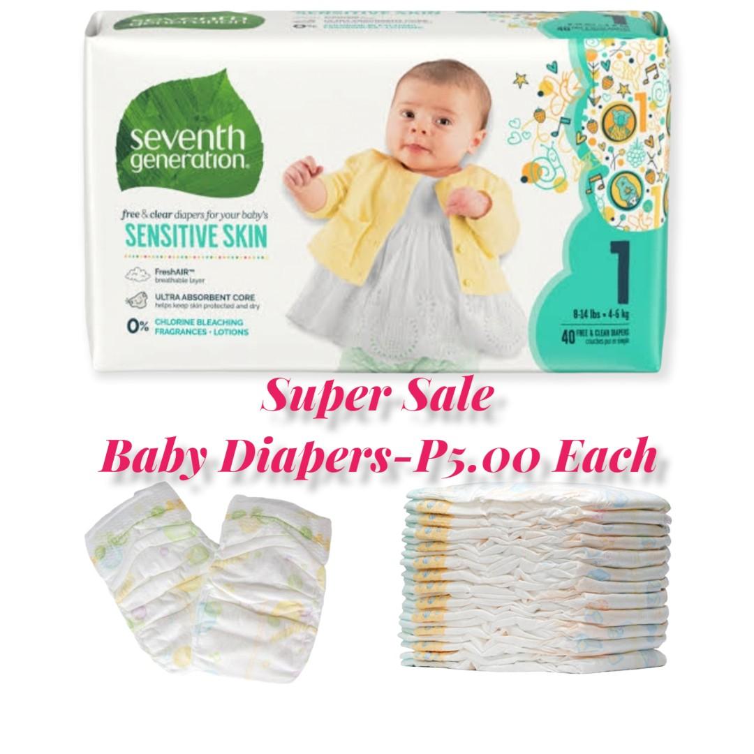 Seventh Generation Diapers, Babies & Kids, Bathing & Changing, Diapers ...