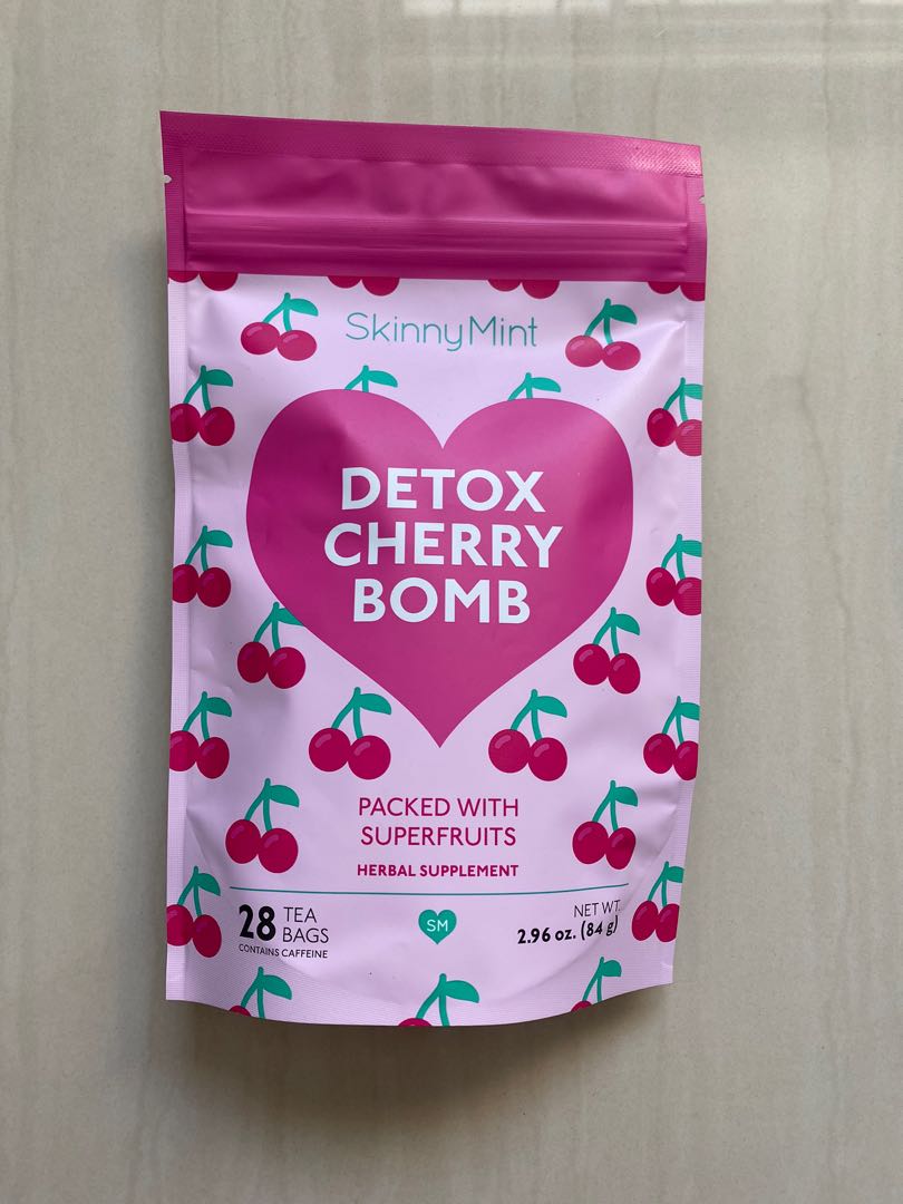 SkinnyMint Detox Cherry Bomb 28 Tea Bags, Food & Drinks, Beverages on ...