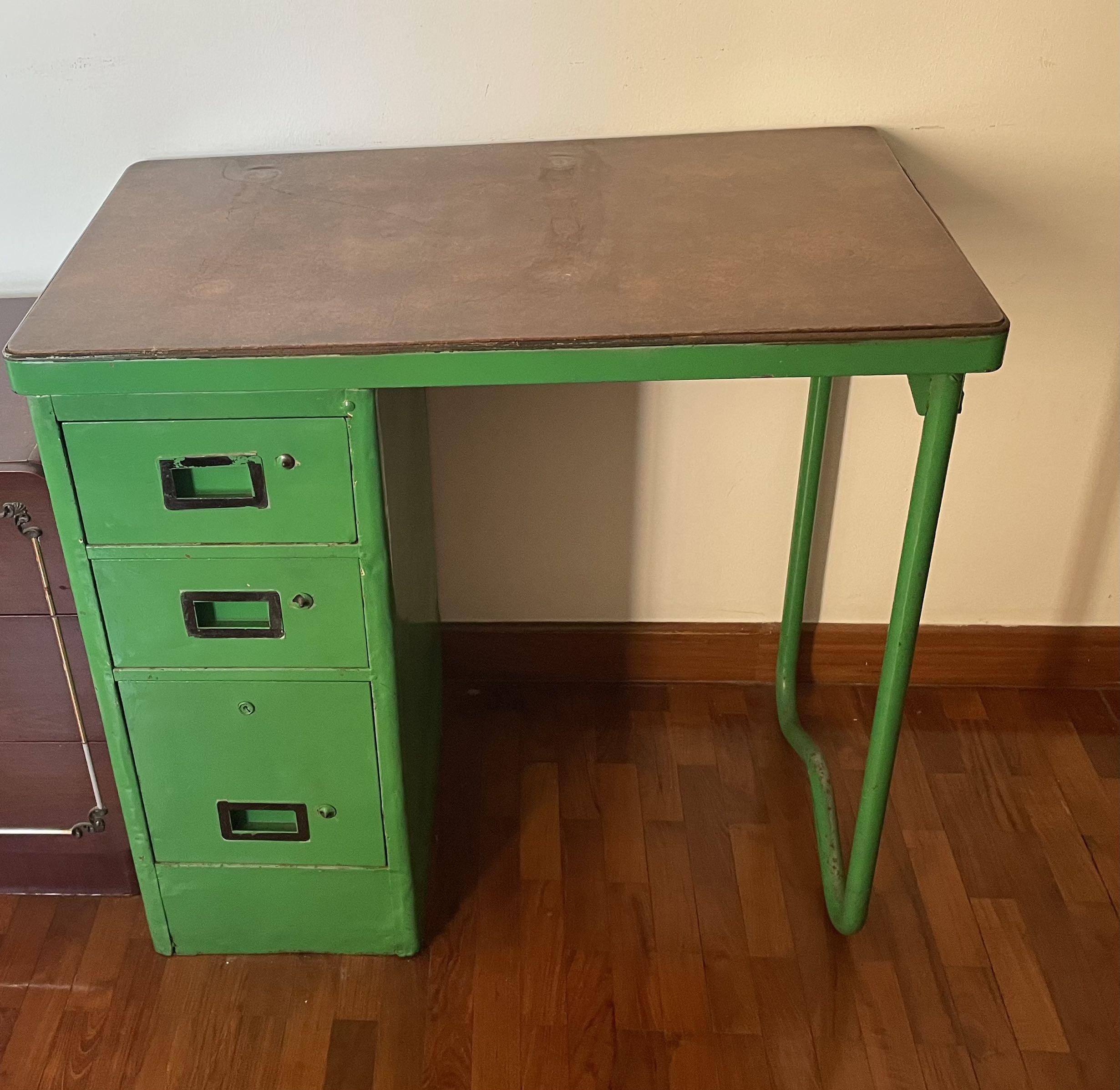 Solid metal Study Table, Furniture & Home Living, Furniture, Tables ...