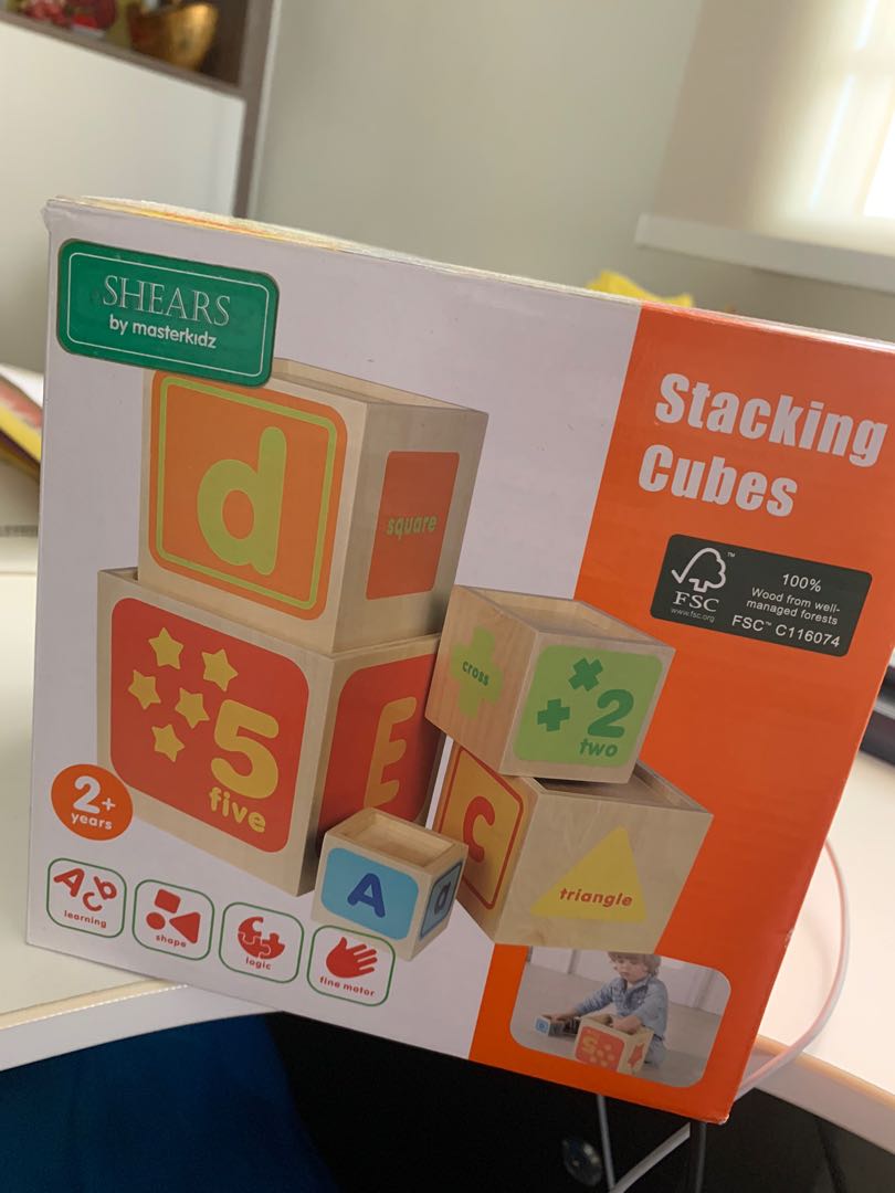 Stacking cubes, Hobbies & Toys, Toys & Games on Carousell