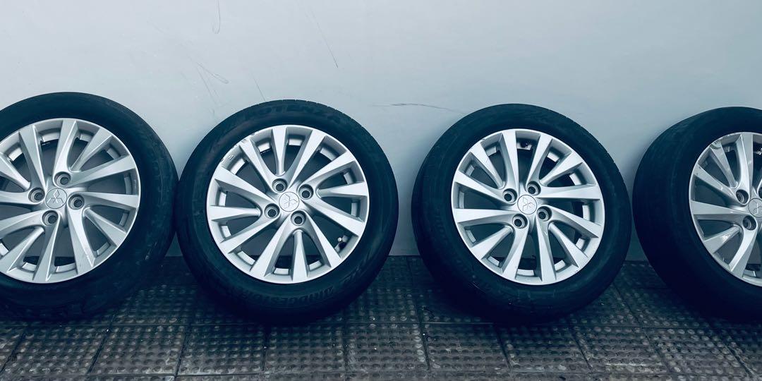 Stock mags mirage g4, Car Parts & Accessories, Mags and Tires on Carousell