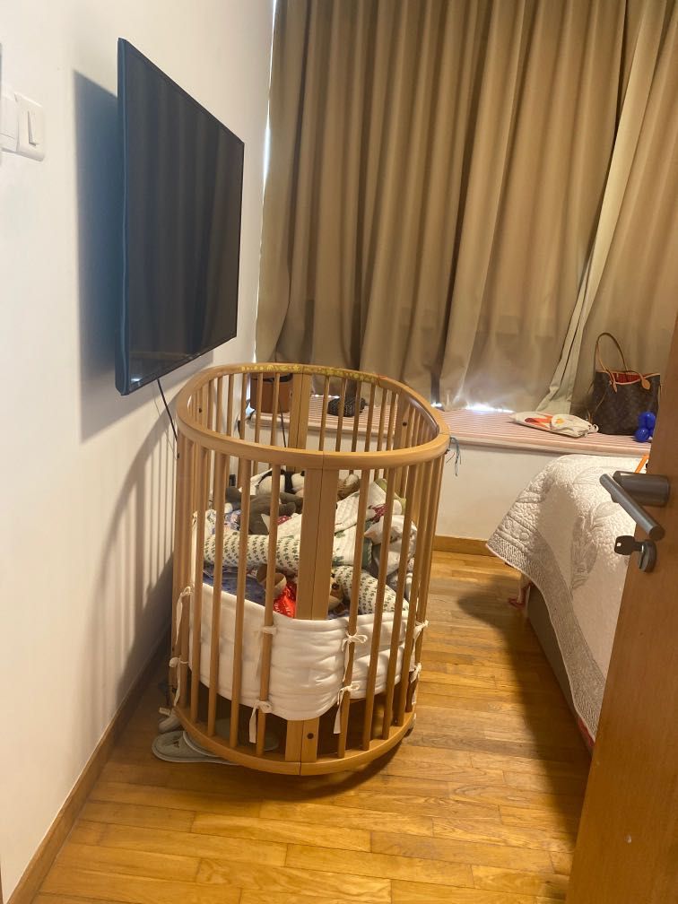 Stokke Baby Cot, Babies & Kids, Baby Nursery & Kids Furniture, Cots ...