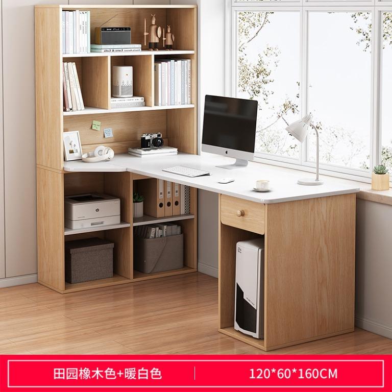 Study Table With Book Rack Office Table New！！, Furniture & Home Living ...