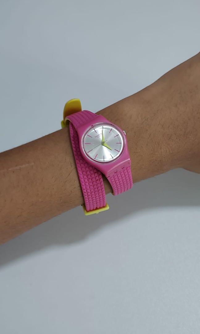 Swatch Double wrap / long strap watch, Women's Fashion, Watches ...