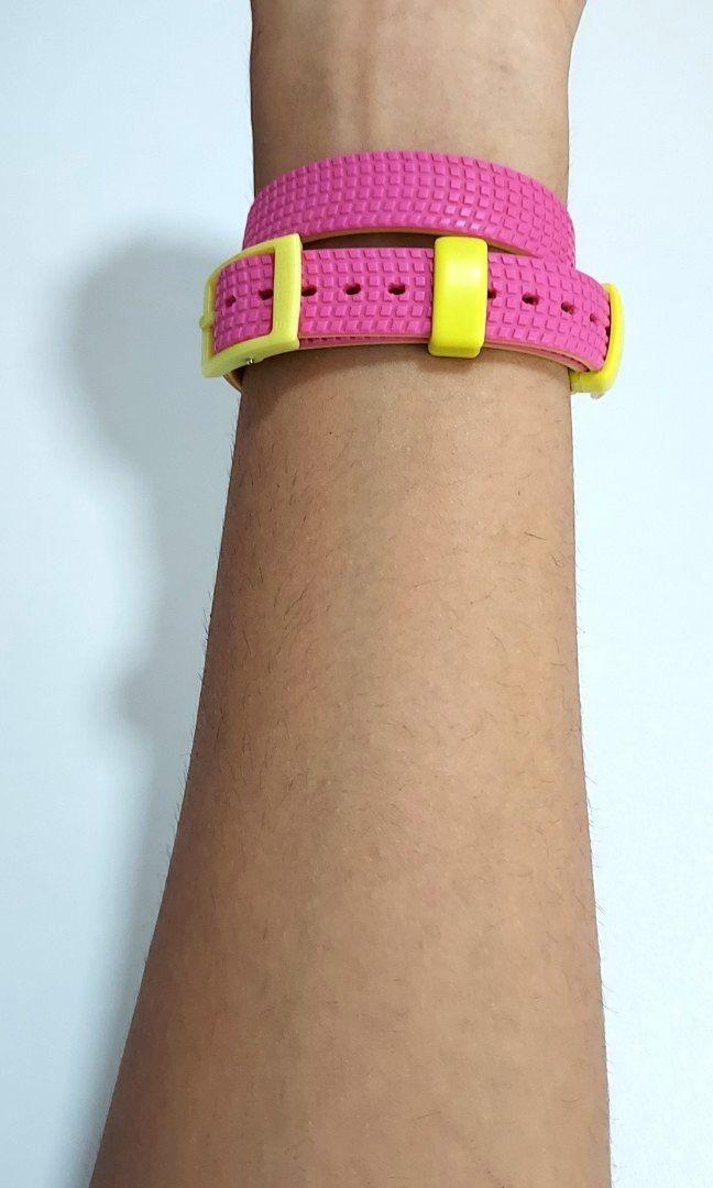 Swatch double wrap/long strap, Women's Fashion, Watches & Accessories ...