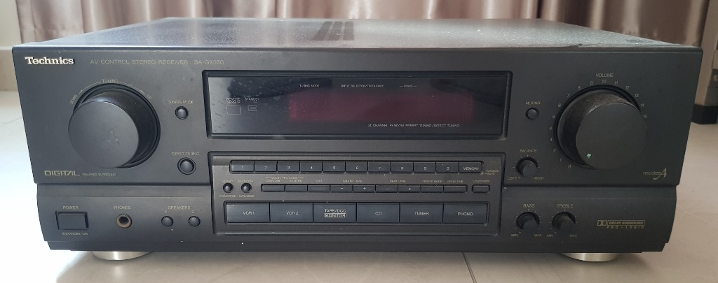 Technics SA-GX550 AV Receiver, Audio, Soundbars, Speakers & Amplifiers ...