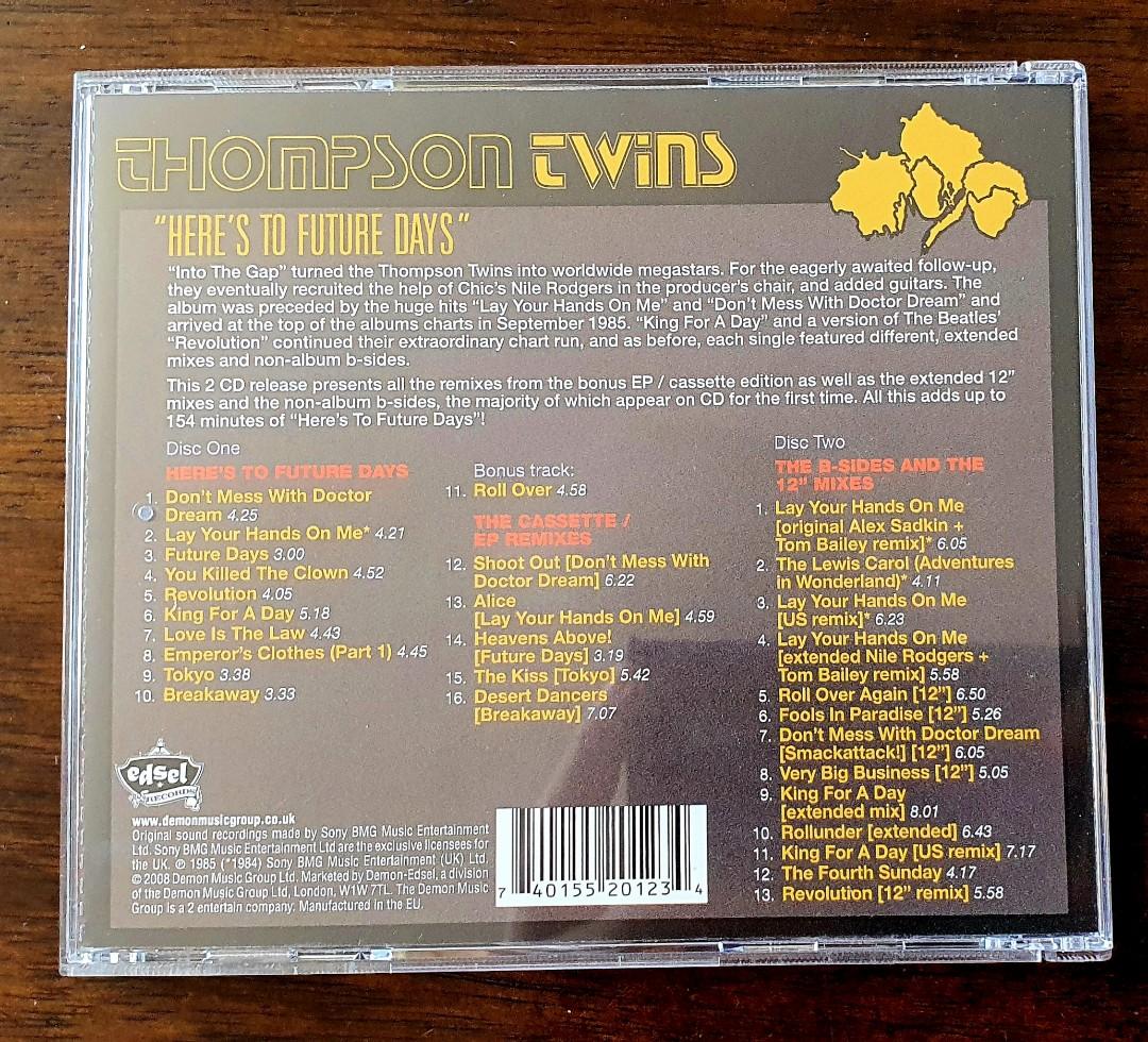 Thompson Twins 5 Albums Deluxe Boxset 8 Cd Discs : A Product Of ...