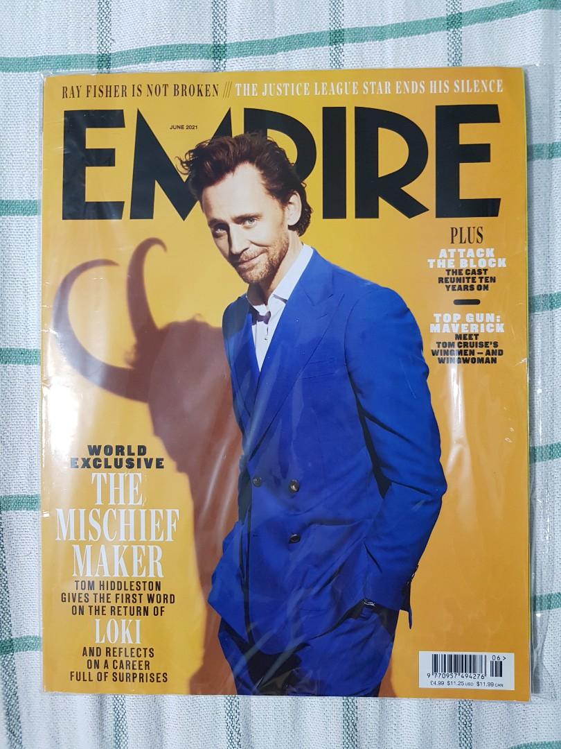 TOM HIDDLESTON EMPIRE MAGAZINE 2021, Hobbies & Toys, Books & Magazines ...