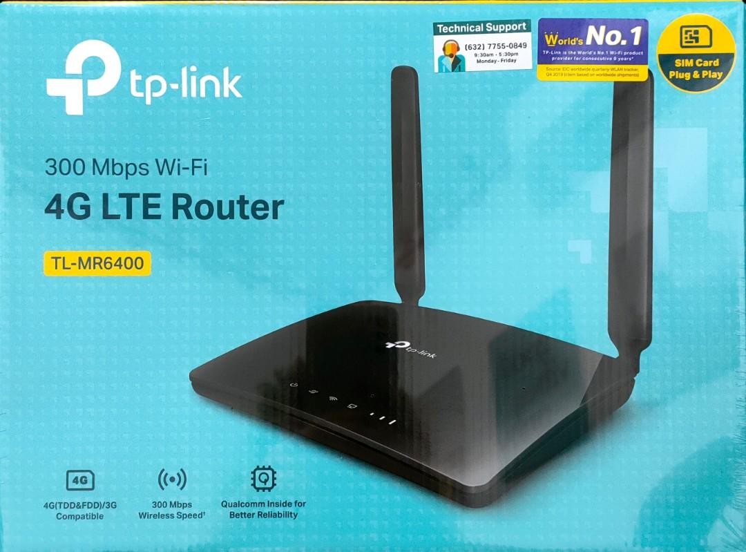 TP-LINK TL-MR6400 300mbps Wireless N 4G LTE Router, Computers & Tech ...