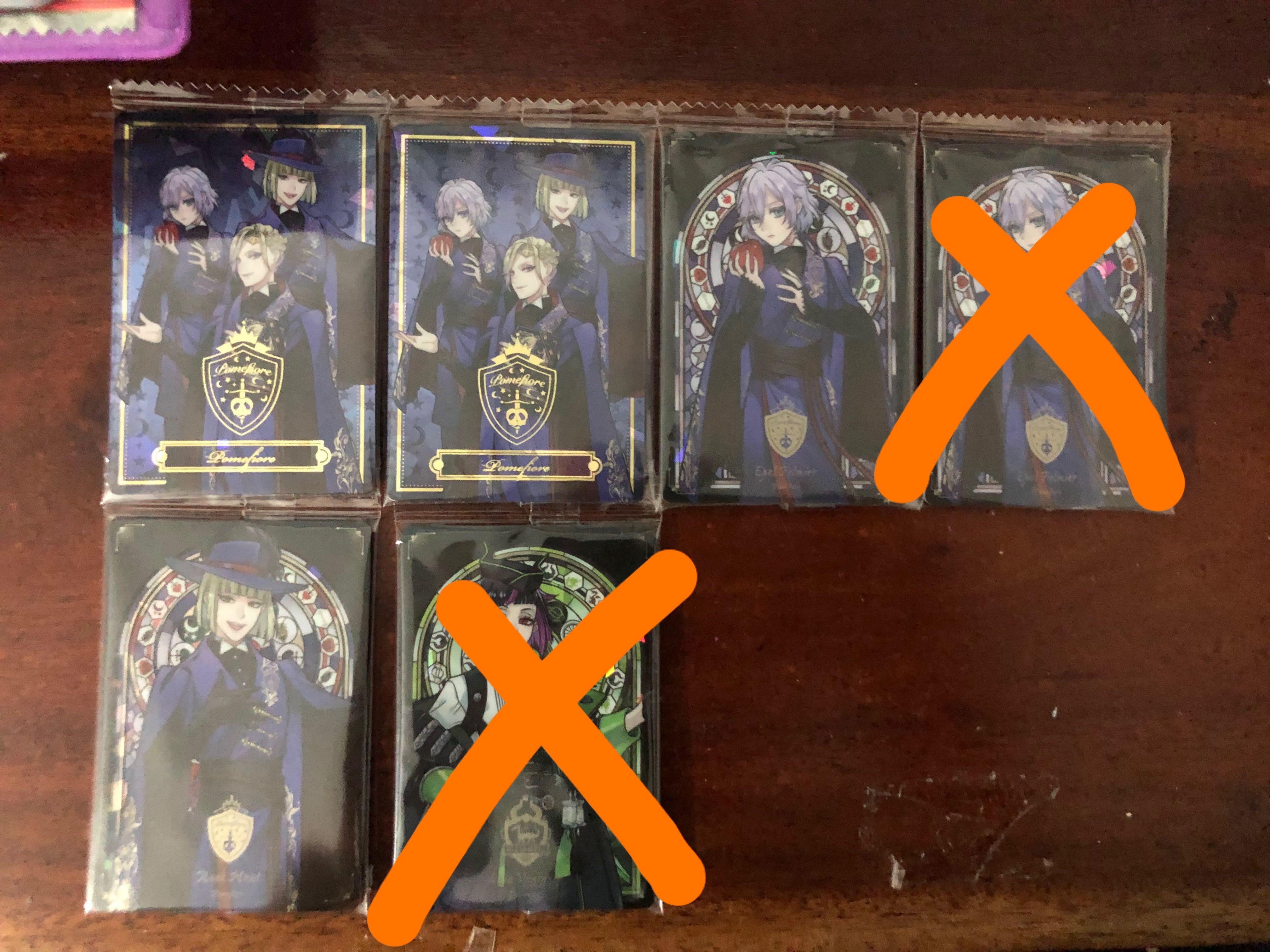 twisted wonderland twst wafer cards twin double wafer cards metal cards ...