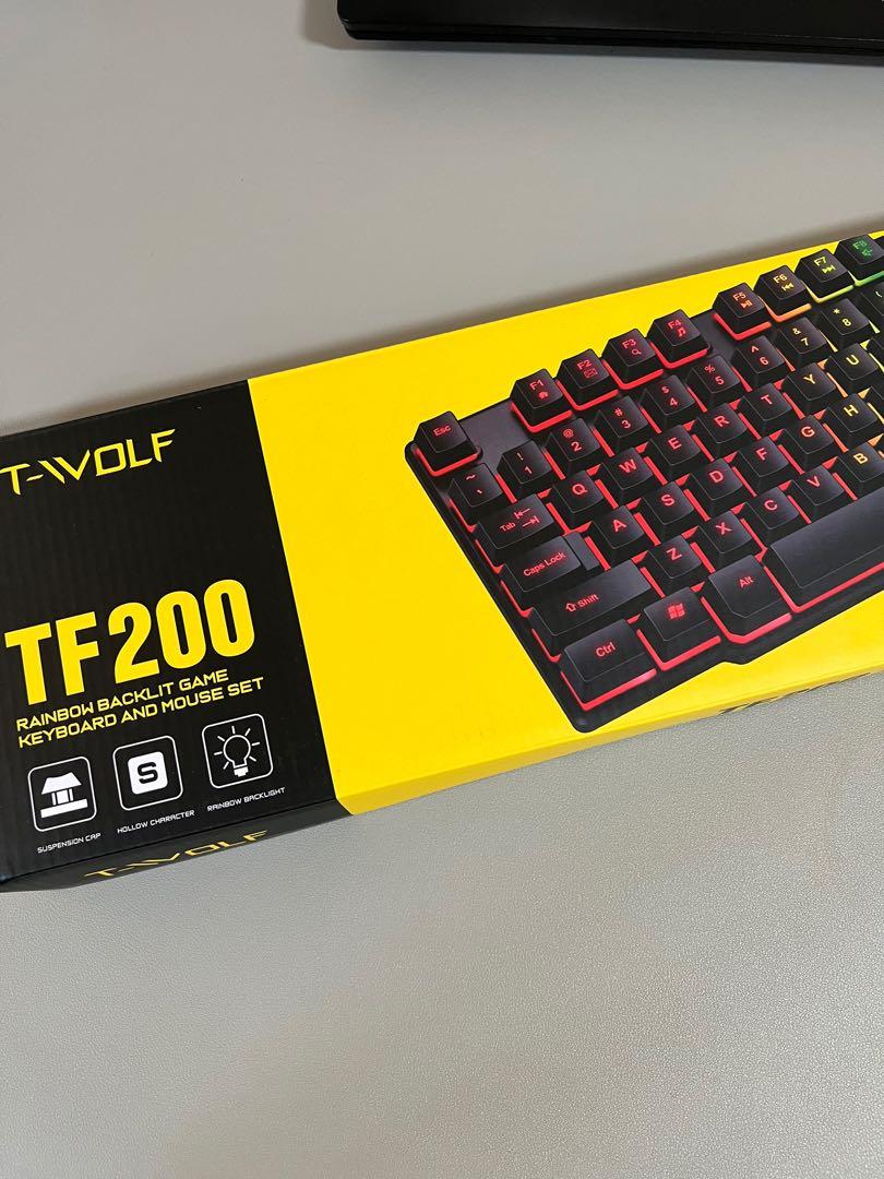 T Wolf Tf200 Rgb Gaming Keyboard And Mouse Computers And Tech Parts And Accessories Computer